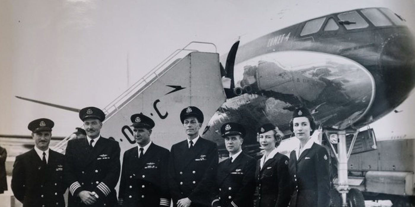 Crew recall the first transatlantic jet engine flight, in 1958 ...